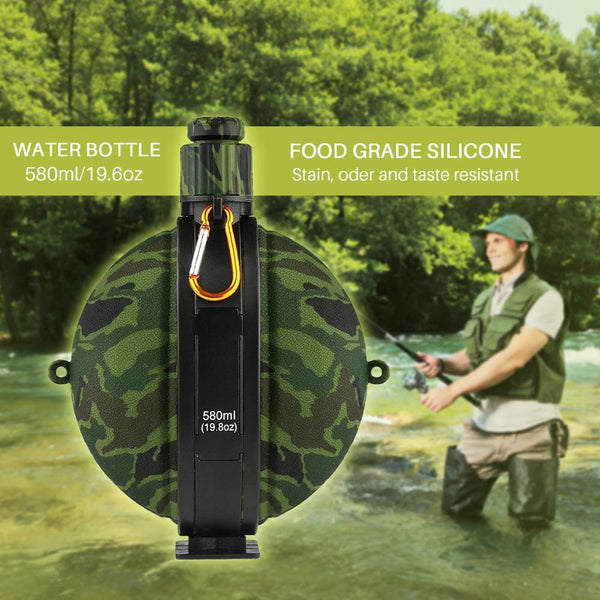Collapsible Folding Silicone Water Bottle – Survival Gears Depot Official