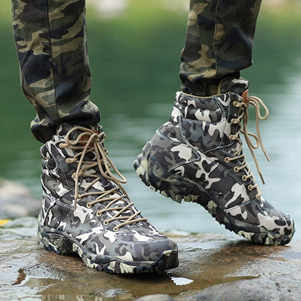 Trekking Canvas Camo Boots – Survival Gears Depot Official